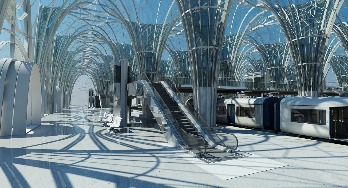 ArtStation - Train Station Building Interior | Resources