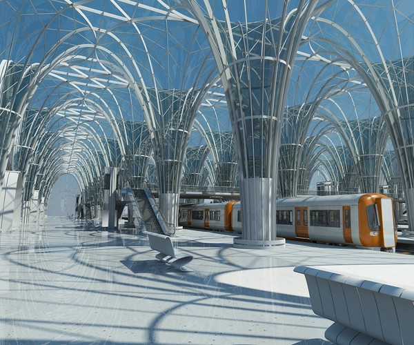 ArtStation - Train Station Building Interior | Resources