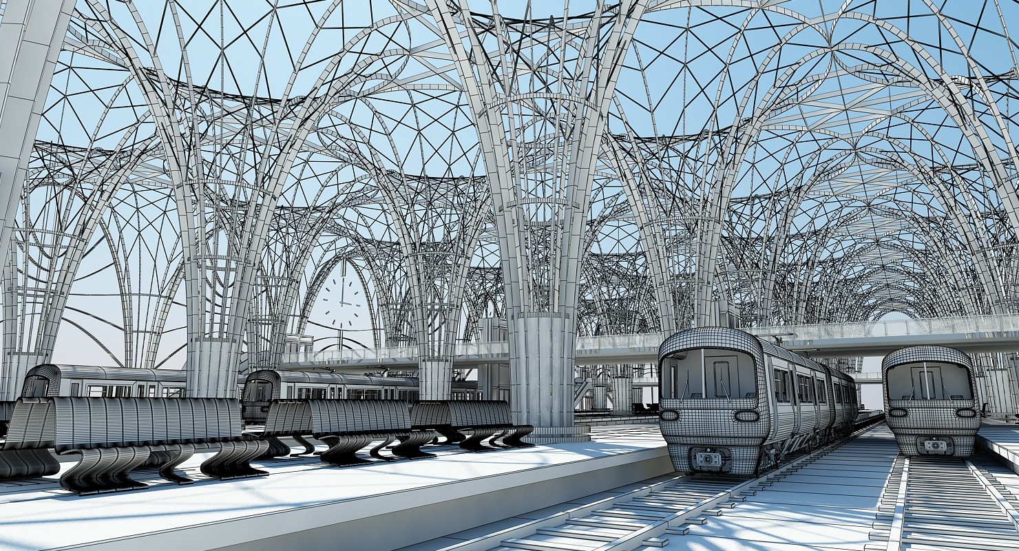 ArtStation - Train Station Building Interior | Resources