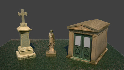 ArtStation - Gravestones Pack 3 | Game Assets