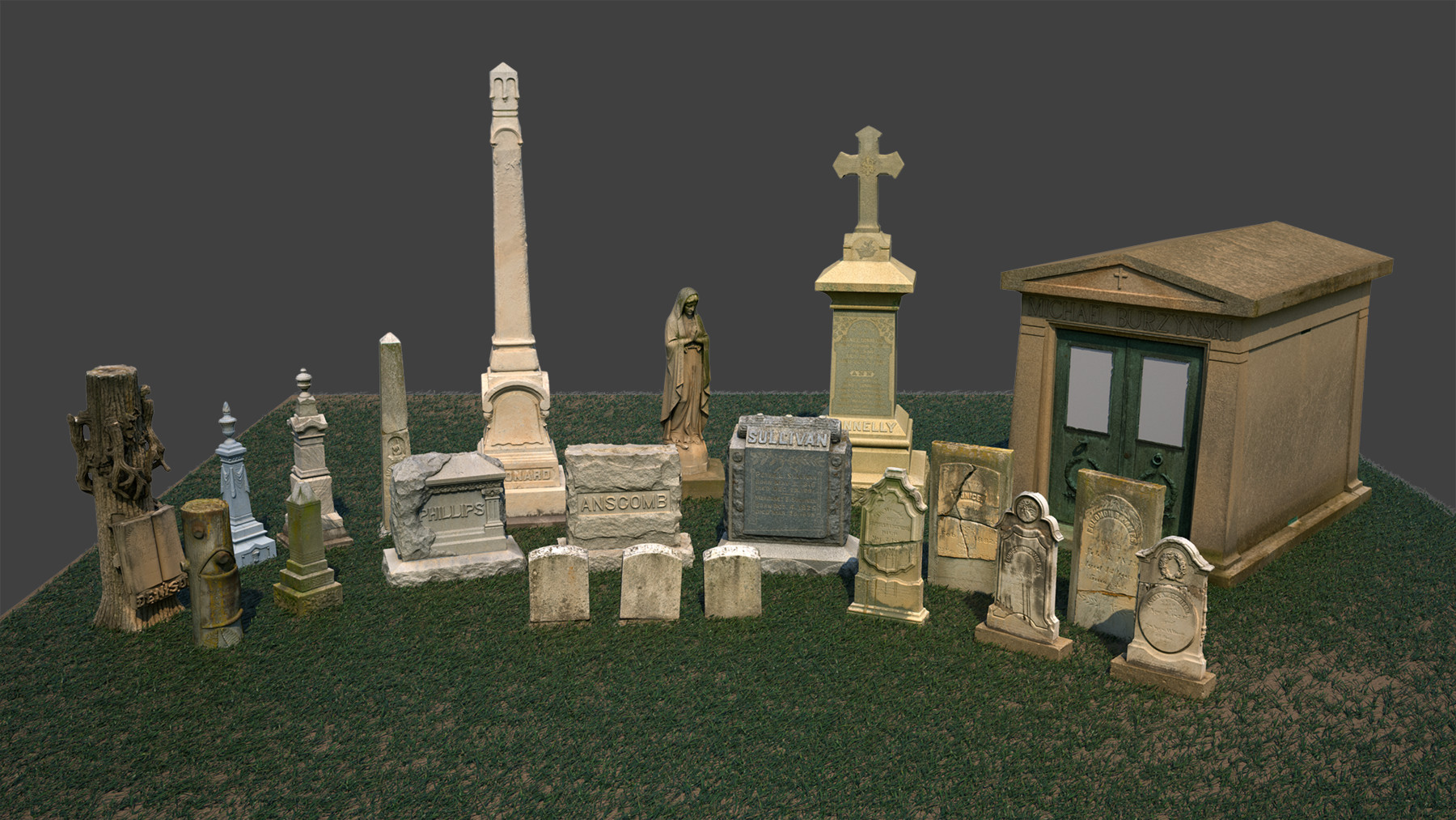 ArtStation - Gravestones Ultimate Bundle | Game Assets