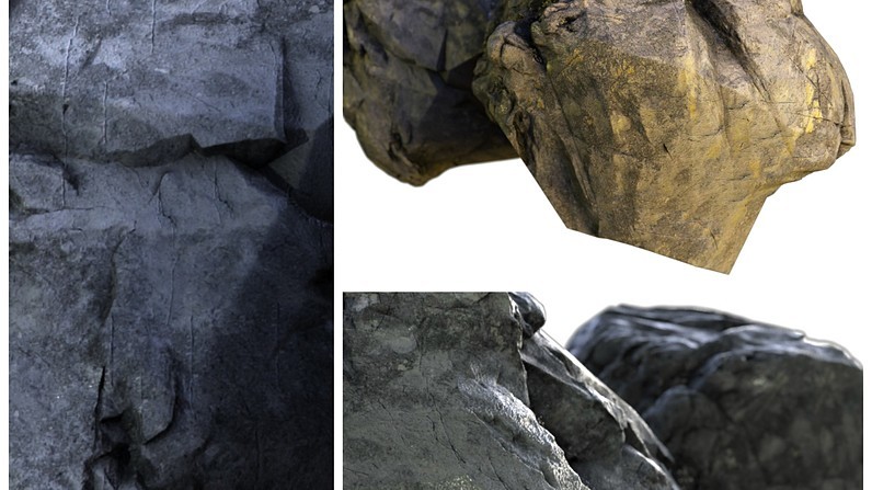 ArtStation - 21 HQ rock textures 2048x2048 seamless with displace ...