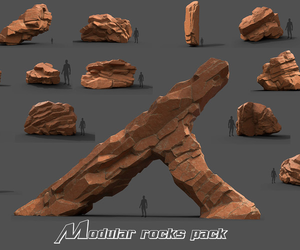 ArtStation - Modular Rocks | Game Assets