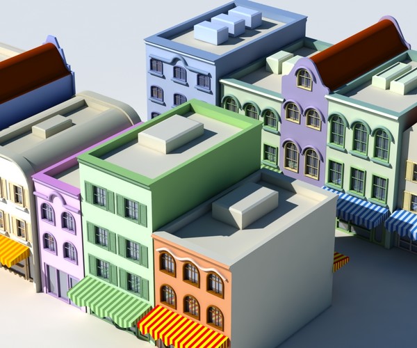 ArtStation - Cartoon Buildings | Resources