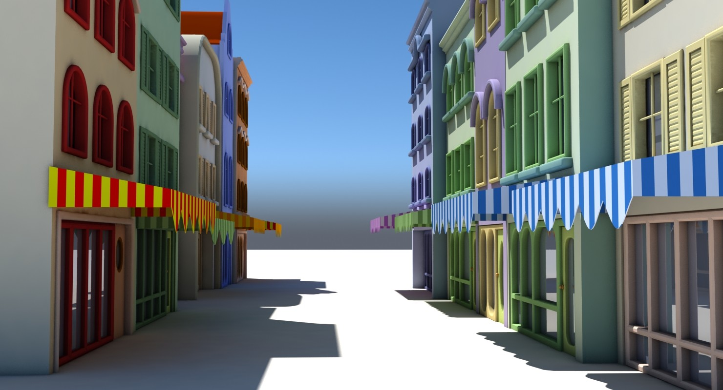 ArtStation - Cartoon Buildings | Resources