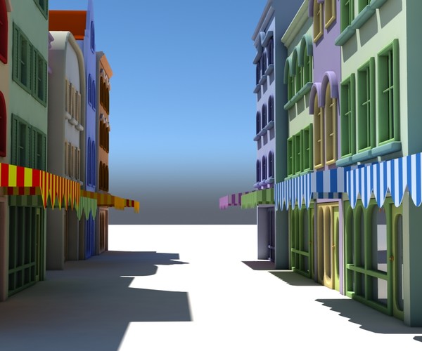 ArtStation - Cartoon Buildings | Resources