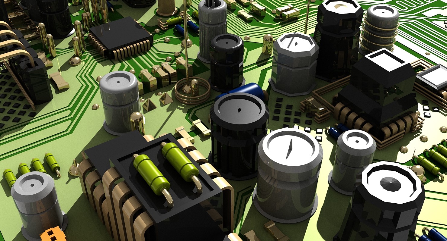 ArtStation - Circuit Board City | Resources