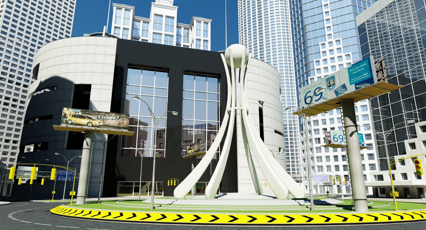 ArtStation - 3D City Intersection | Resources