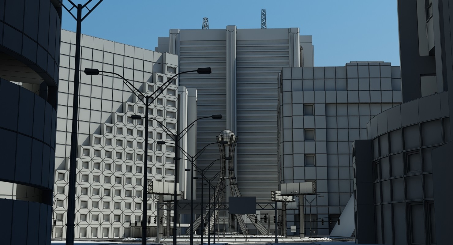 ArtStation - 3D City Intersection | Resources