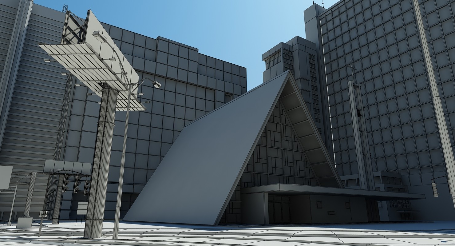 ArtStation - 3D City Intersection | Resources