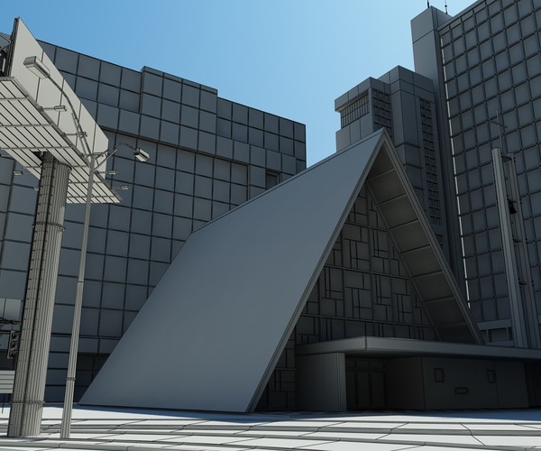 ArtStation - 3D City Intersection | Resources