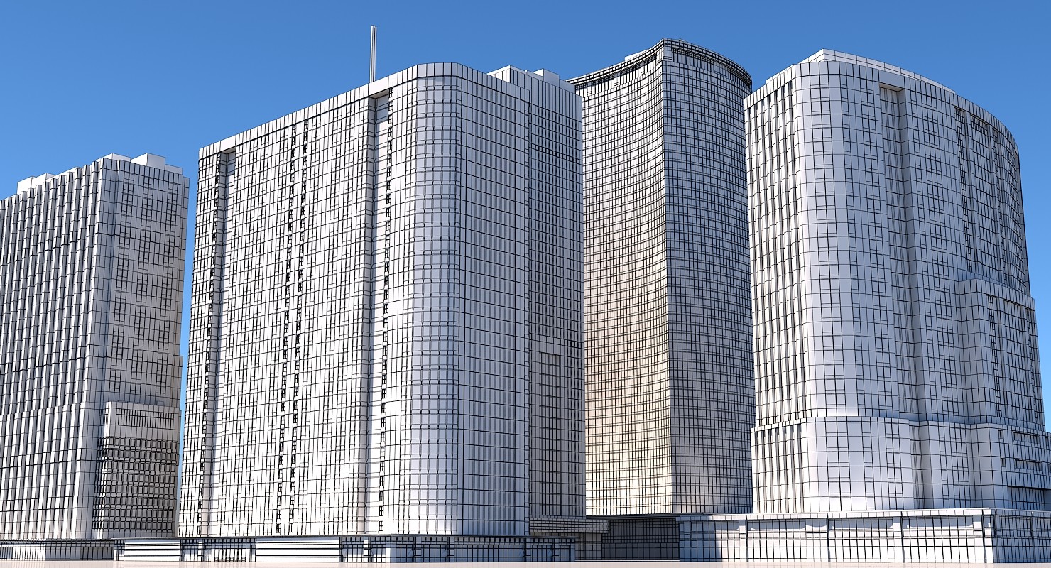 ArtStation - Modern City Skyscraper Kit | Resources