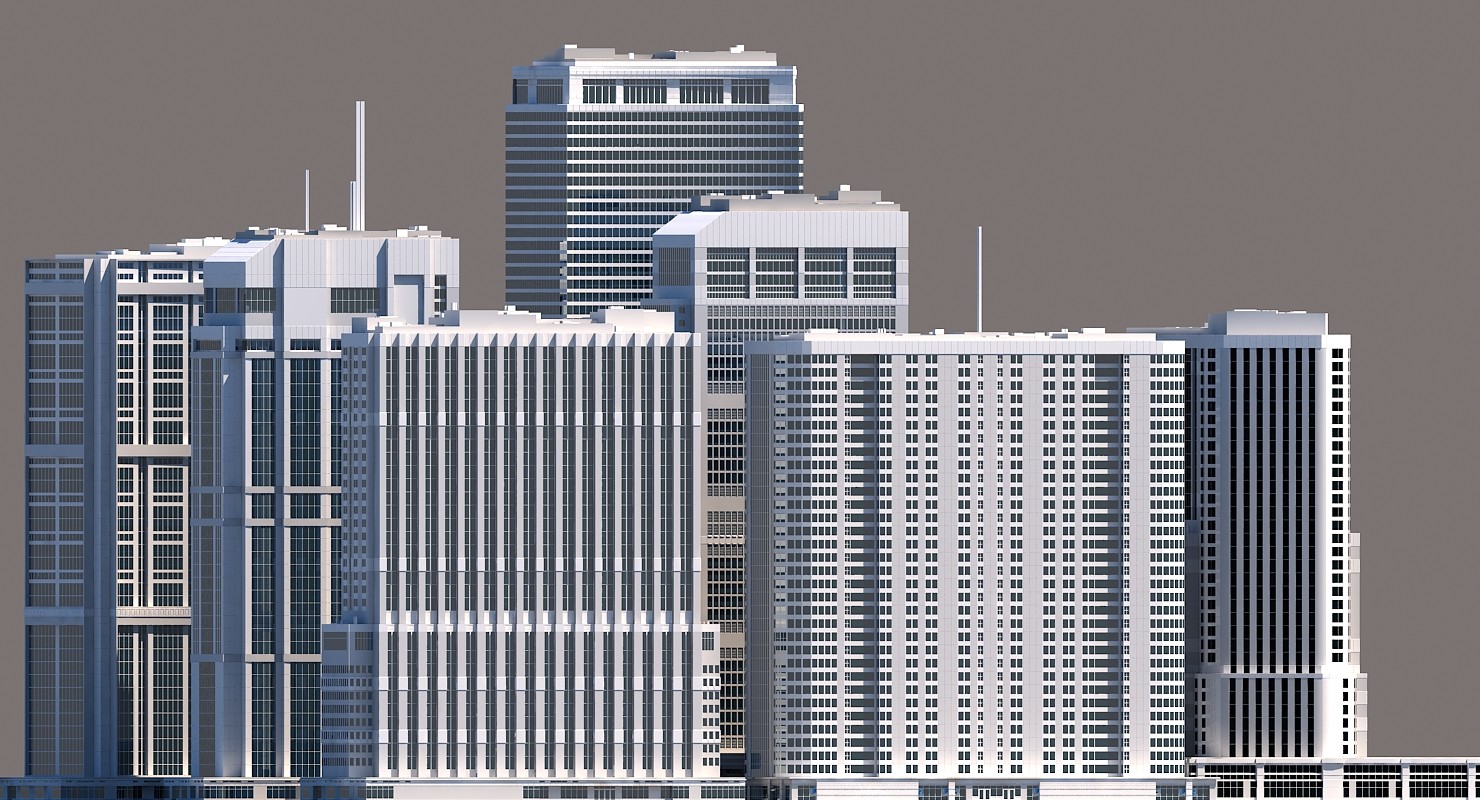 ArtStation - Modern City Skyscraper Kit | Resources