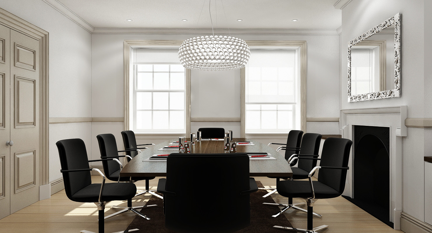 ArtStation - Classic Boardroom Interior | Resources