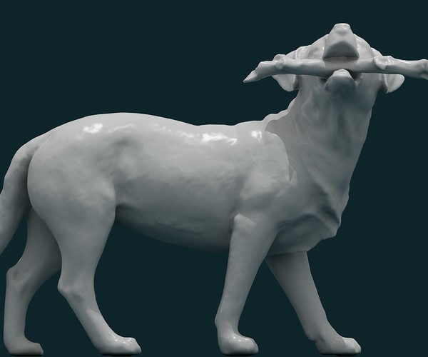 ArtStation - Dog 3D Model | Resources