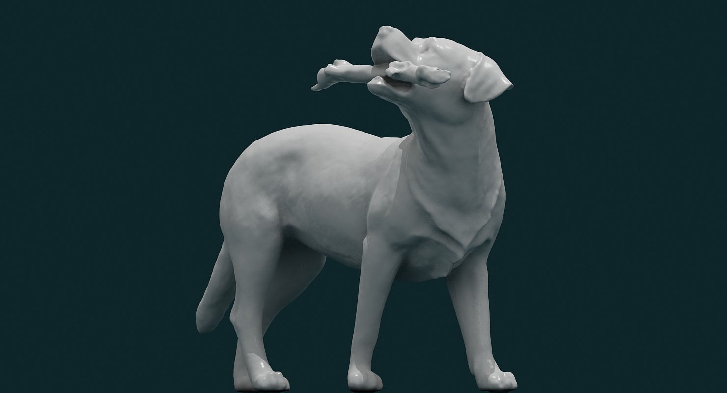ArtStation - Dog 3D Model | Resources