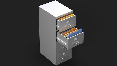 ArtStation - 3D Filing Cabinet | Resources
