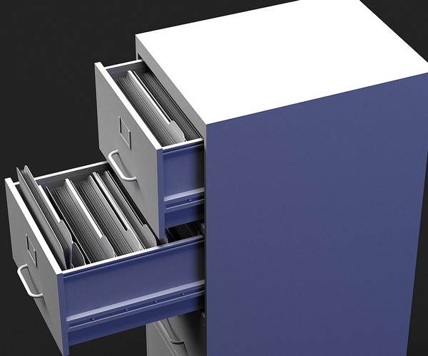 ArtStation - 3D Filing Cabinet | Resources