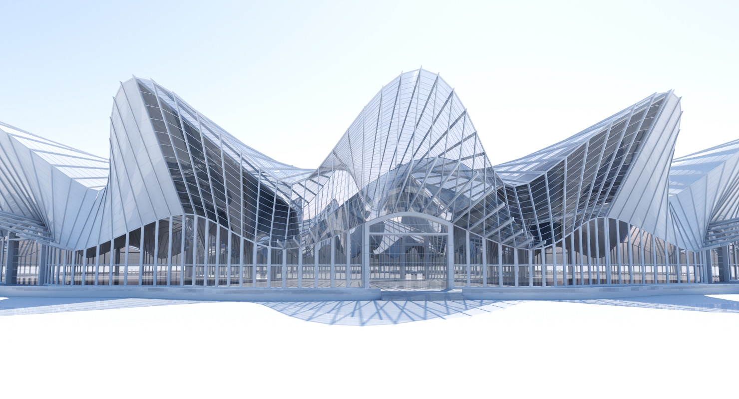 ArtStation - Futuristic Architectural Interior Structure | Resources