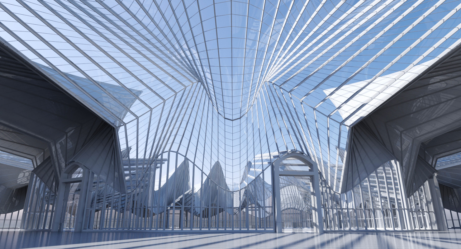 ArtStation - Futuristic Architectural Interior Structure | Resources