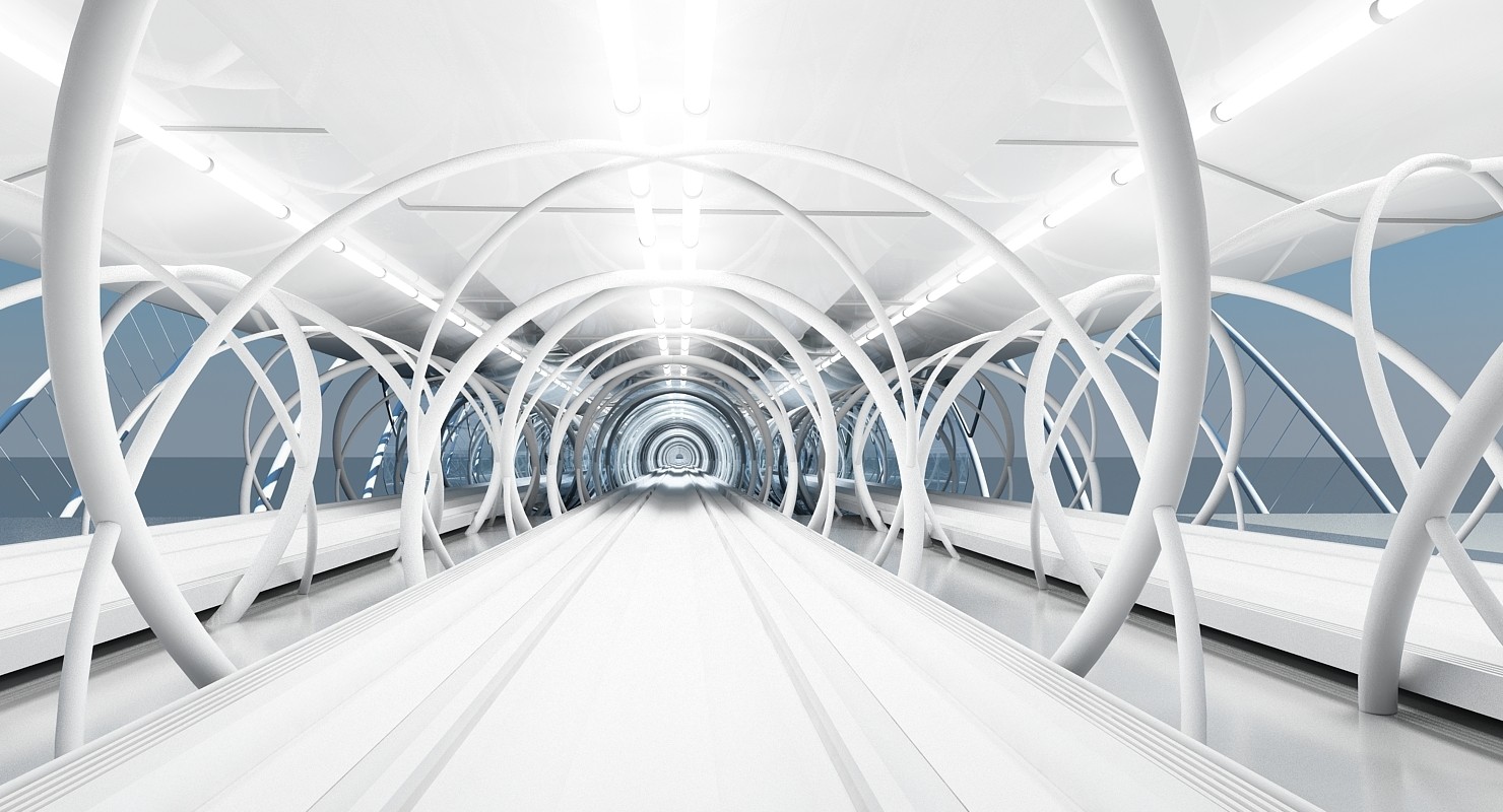 ArtStation - Futuristic Suspension Bridge 2 HD | Resources