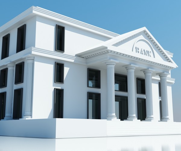 ArtStation - Bank Building 3D Model | Resources