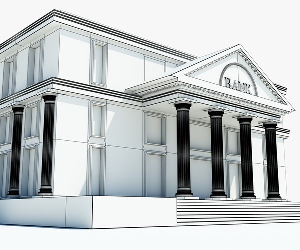ArtStation - Bank Building 3D Model | Resources