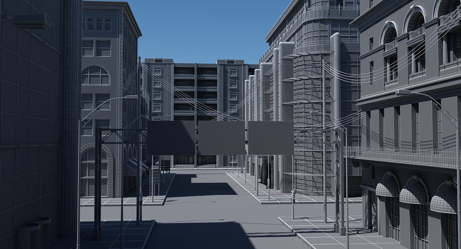 ArtStation - HD City Street Scene | Resources