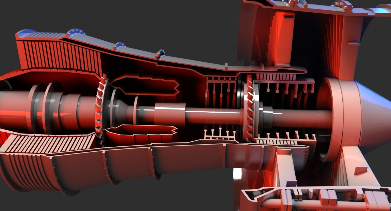 ArtStation - Jet Engine 3D Model | Resources