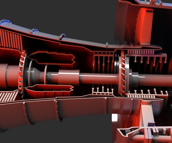 ArtStation - Jet Engine 3D Model | Resources