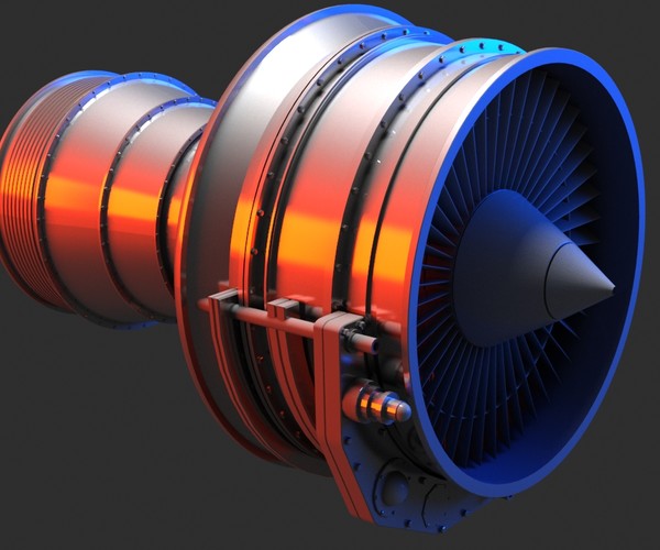 ArtStation - Jet Engine 3D Model | Resources