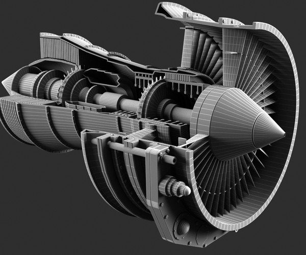 ArtStation - Jet Engine 3D Model | Resources