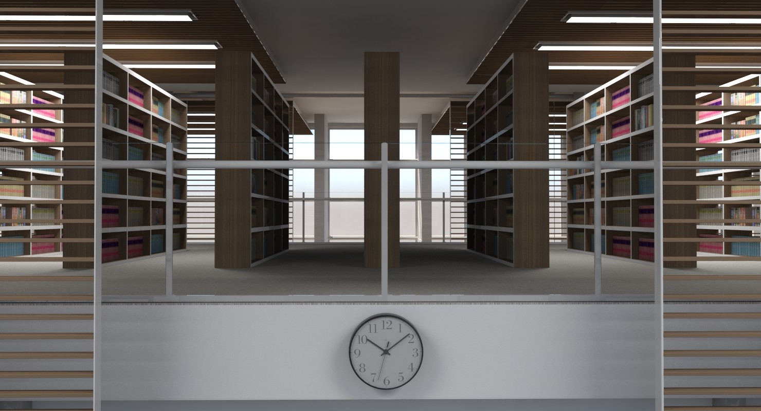 ArtStation - Library Interior 3d Scene | Resources