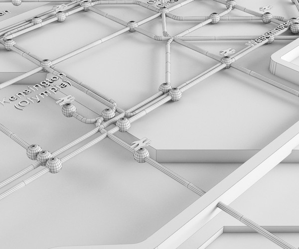 ArtStation - London Underground Map 3D | Resources