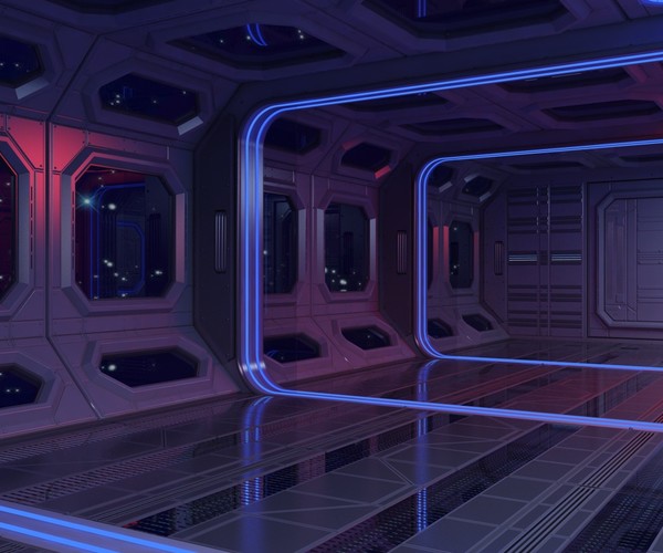 ArtStation - Sci Fi Interior 3 3D Model | Resources