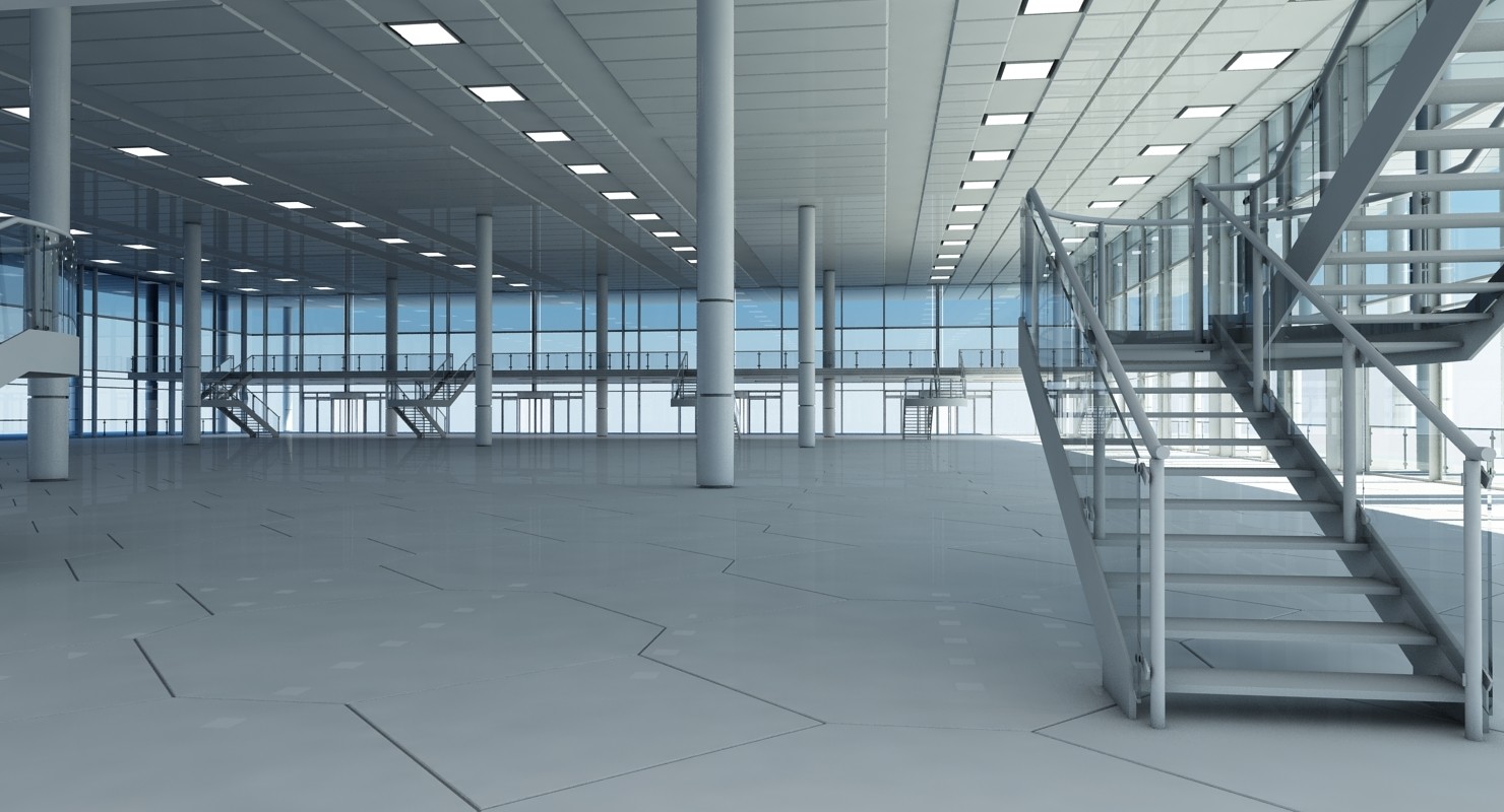 ArtStation - Modern Glass Building Interior And Exterior | Resources