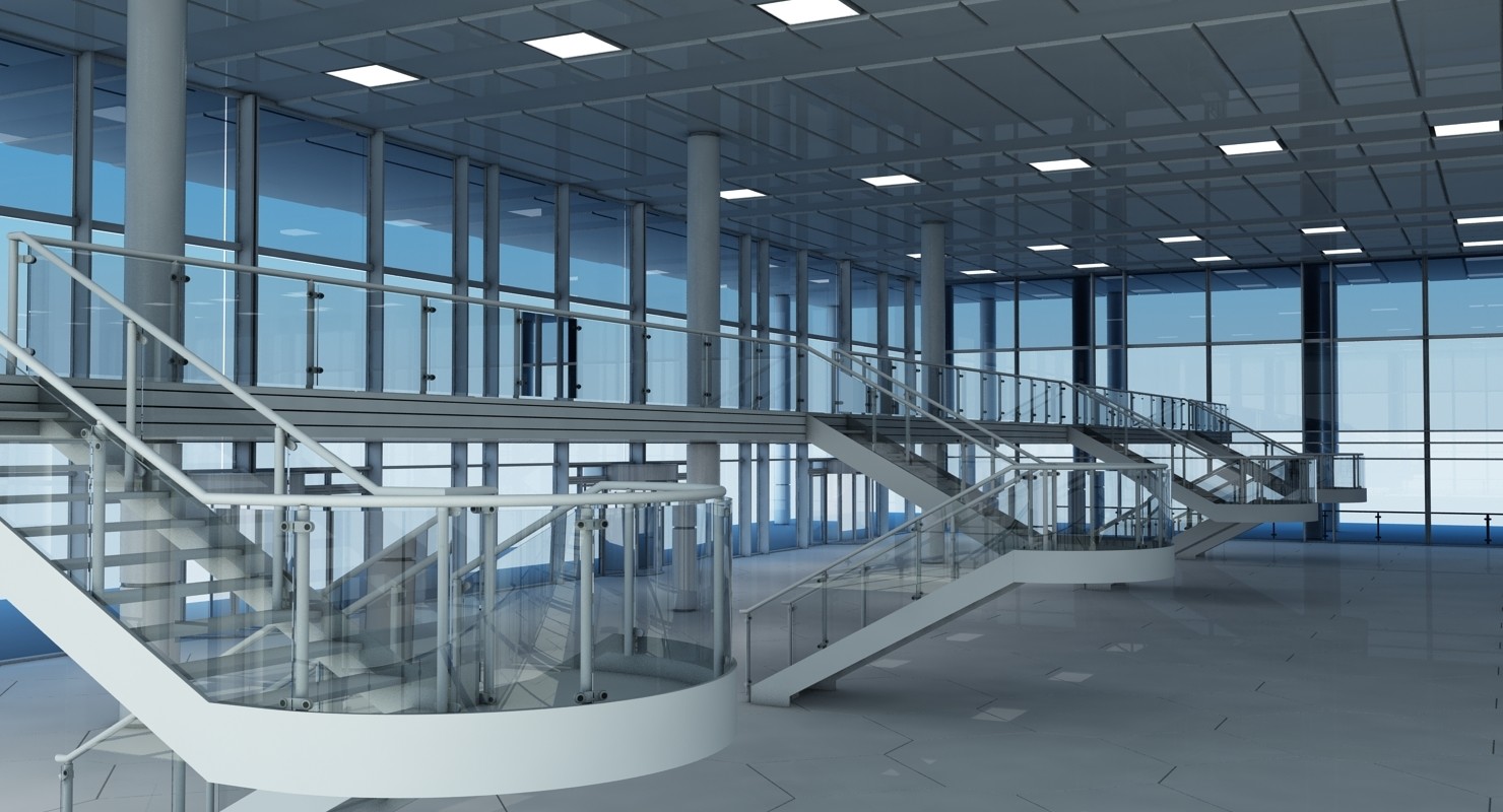 ArtStation - Modern Glass Building Interior And Exterior | Resources