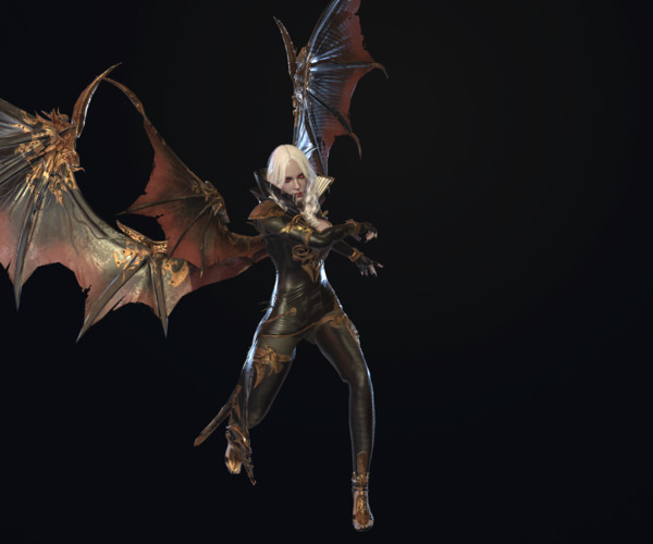 ArtStation - Vampire girl remaster | Game Assets