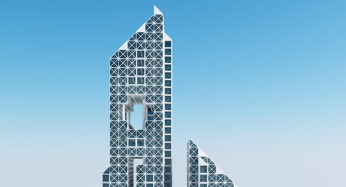 ArtStation - Office Building Tower | Game Assets