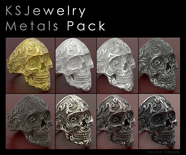 ArtStation - Keyshot Jewelry Metals Pack | Game Assets