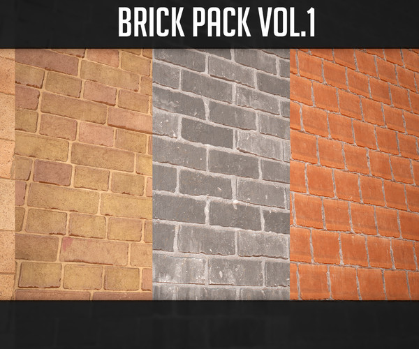 ArtStation - Brick Pack Vol.1 | Game Assets