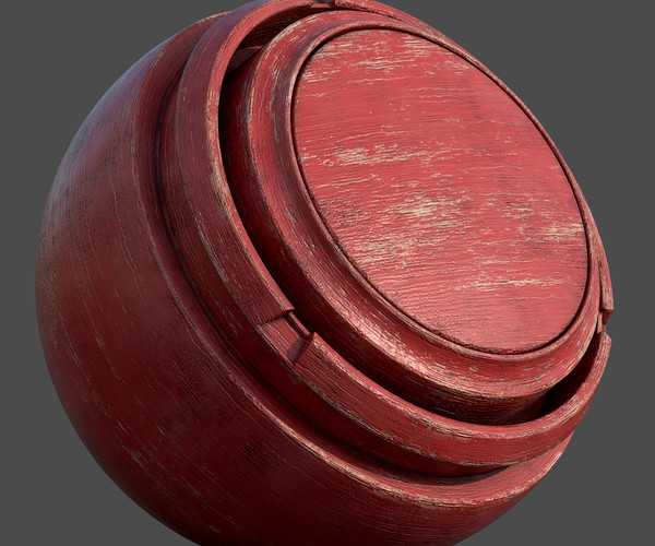 ArtStation - Smart Material: Worn Painted Wood | Resources