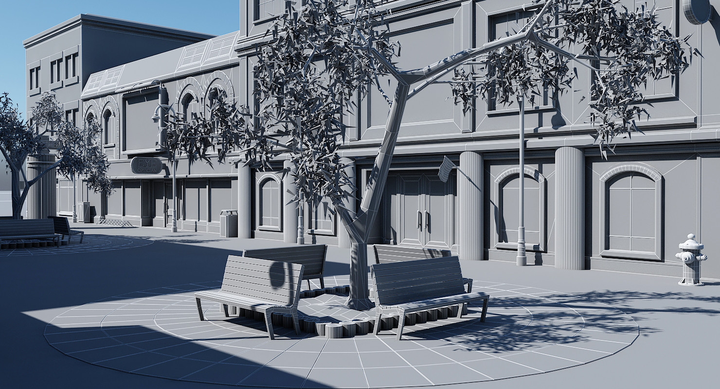 ArtStation - Shopping Center 3D Model | Resources