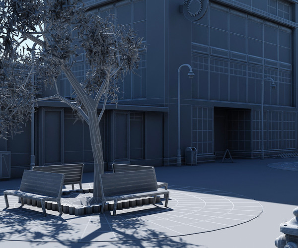 ArtStation - Shopping Center 3D Model | Resources