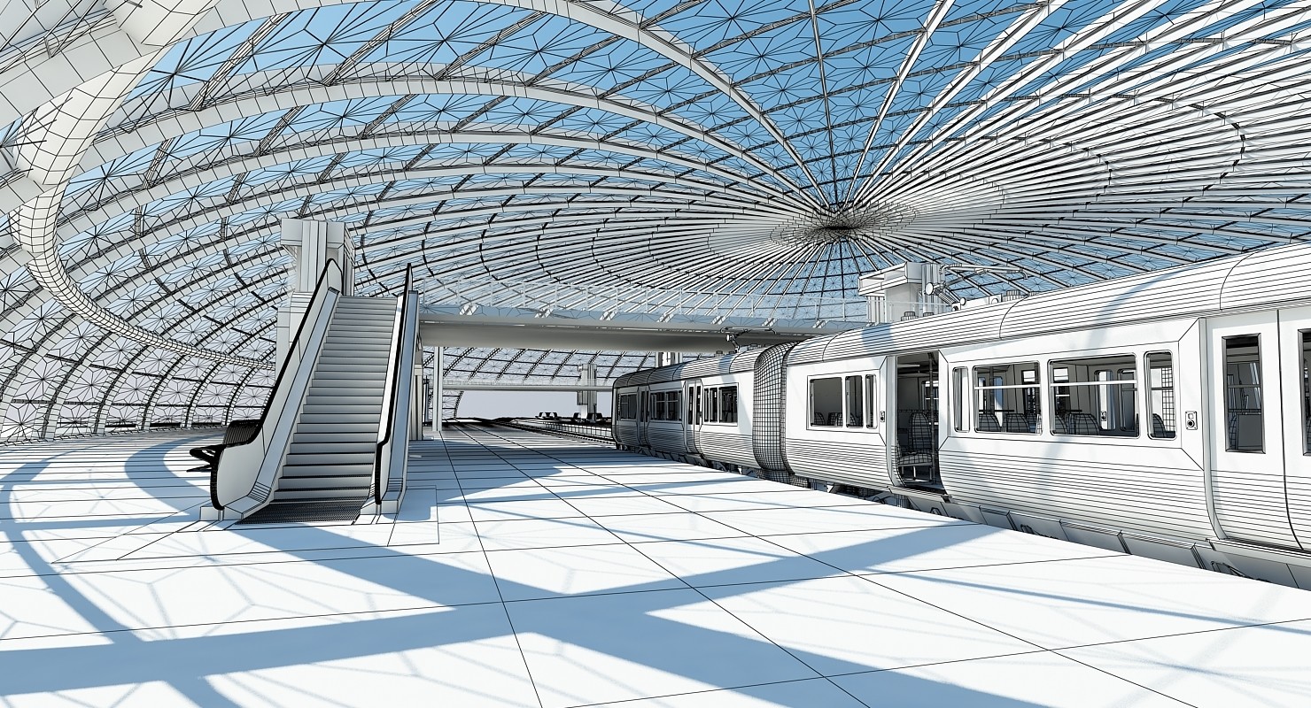 ArtStation - Train Station Building Interior 2 | Resources