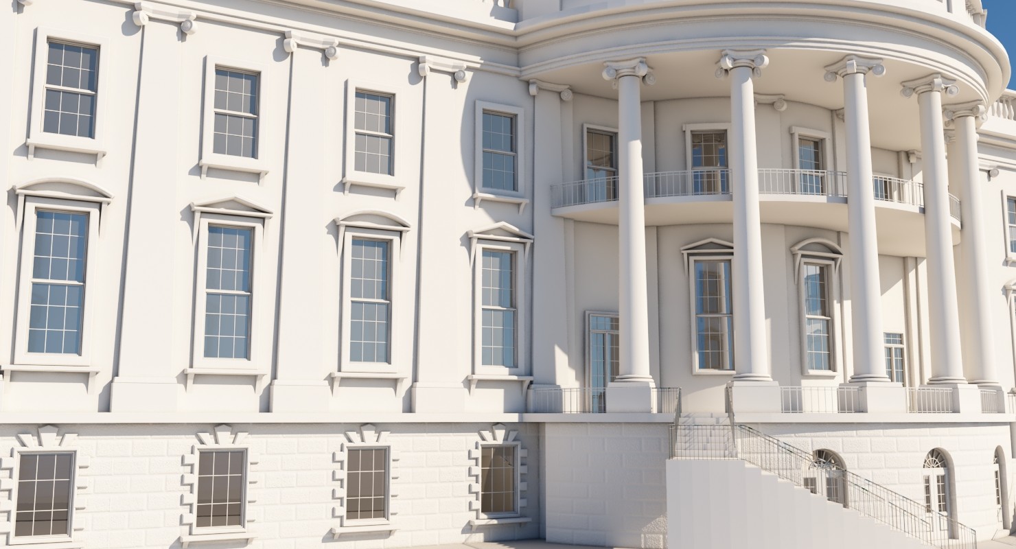 ArtStation - White House 3D Model | Resources