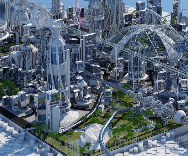 ArtStation - Future City HD 2018 | Resources