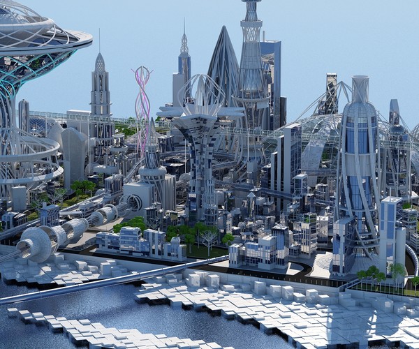 ArtStation - Future City HD 2018 | Resources