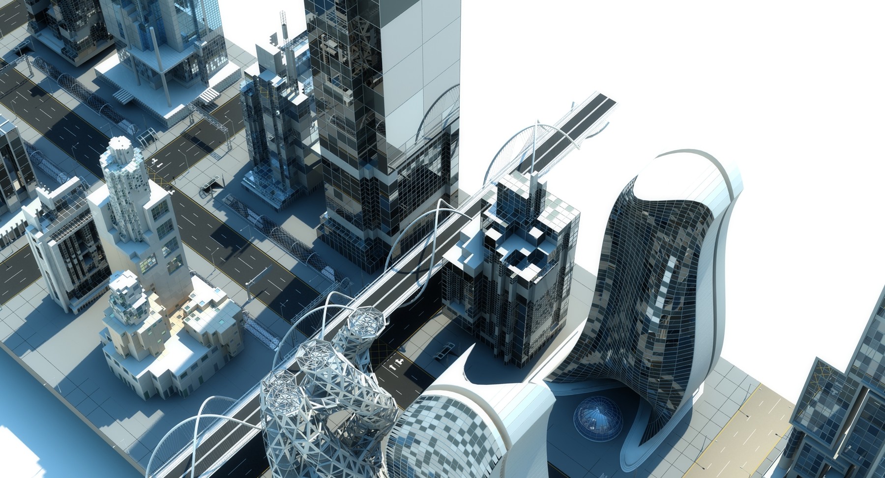 ArtStation - Future City HD 5 3D MODEL | Resources