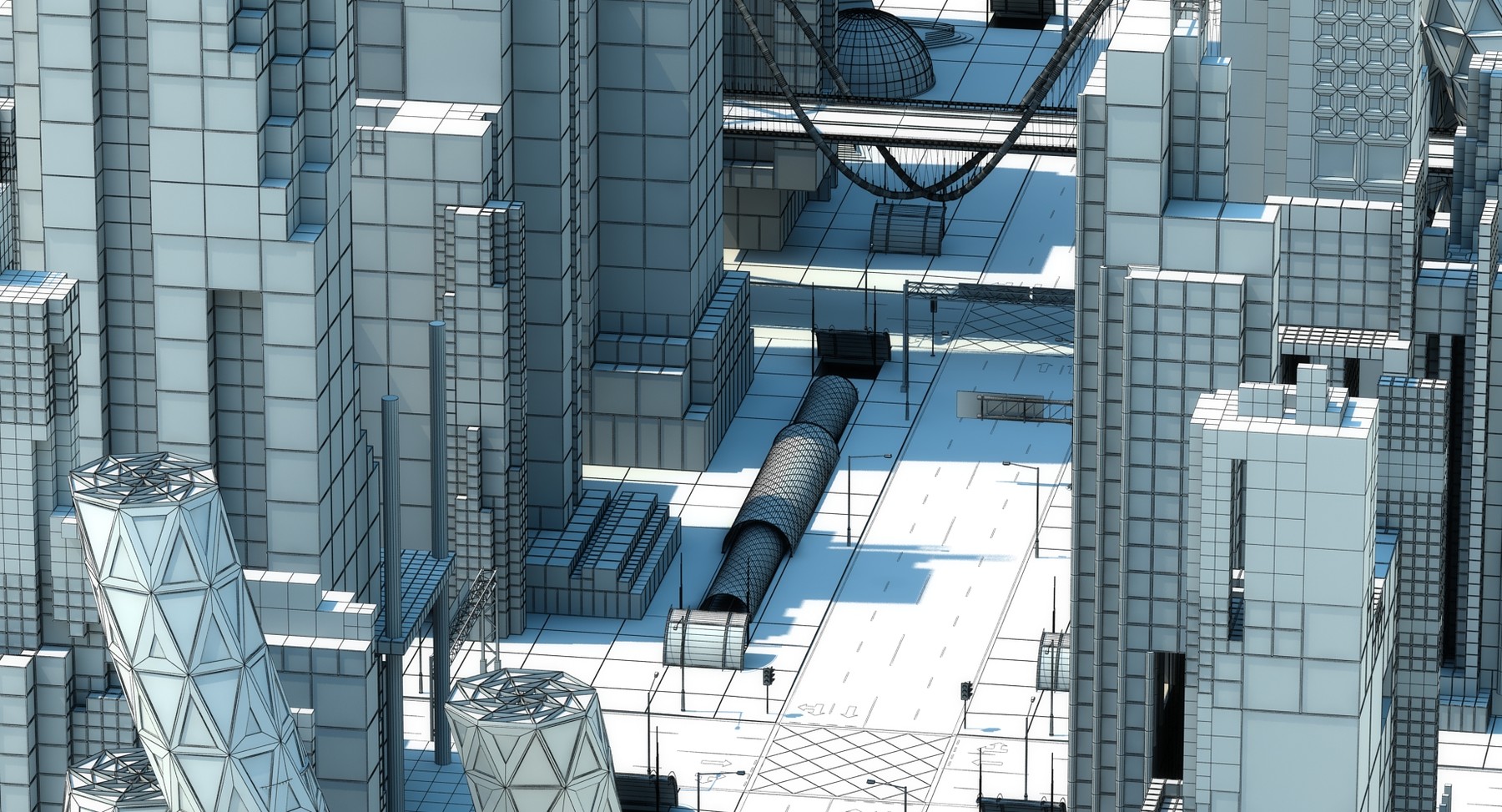 ArtStation - Future City HD 5 3D MODEL | Resources